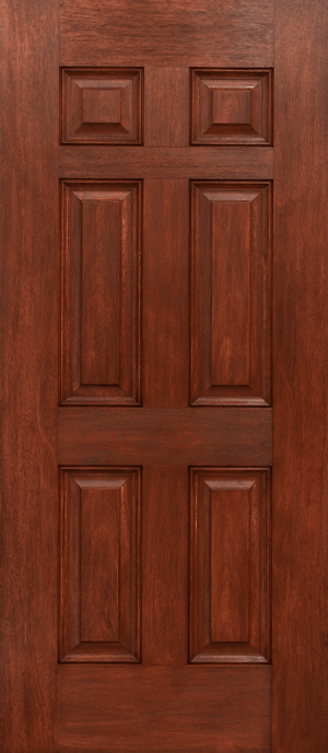Classic 6-Panel Door | Mahogany Woodgrain | MASTERGRAIN